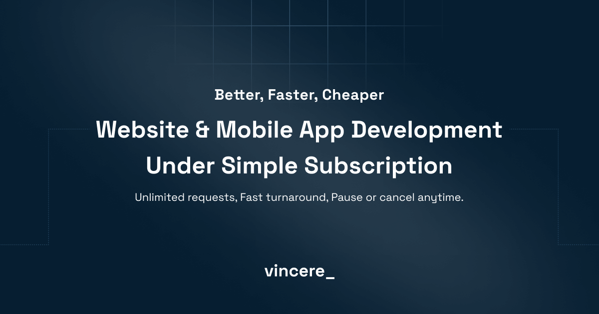 Unlimited Development in a simple subscription